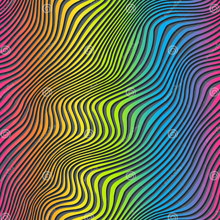 Rainbow Stripes Seamless Texture Stock Vector - Illustration of rainbow ...