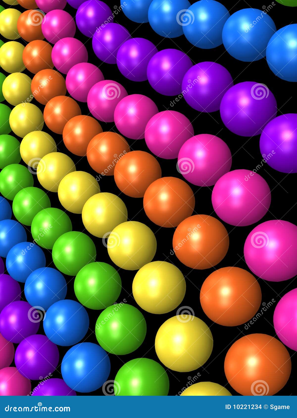 Rainbow style ball stock illustration. Illustration of color - 10221234