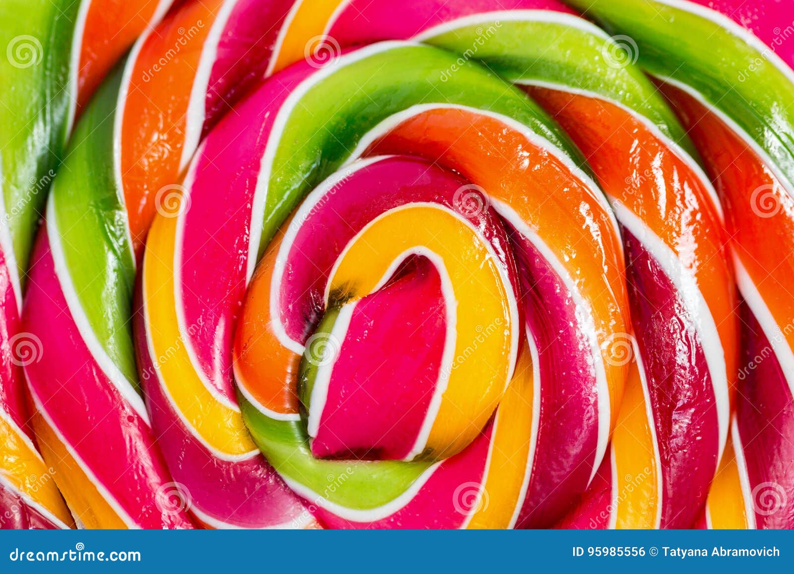 Rainbow Sweet Bright Round Candy. Background. Macro Stock Photo - Image ...