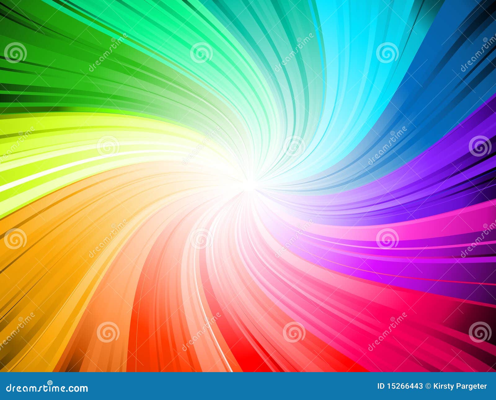 Rainbow swirl stock vector. Illustration of color, colour - 15266443
