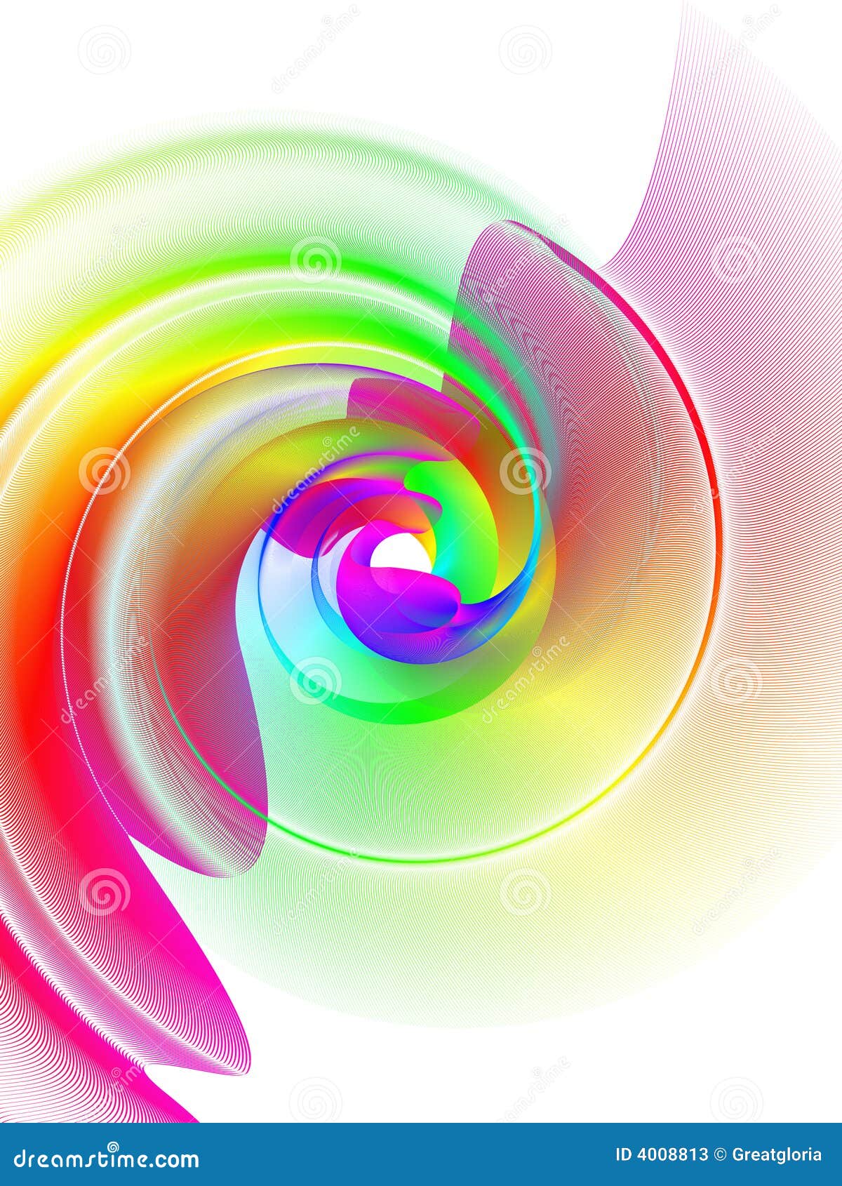 Rainbow Swirl Background. Vector. | CartoonDealer.com #7777031