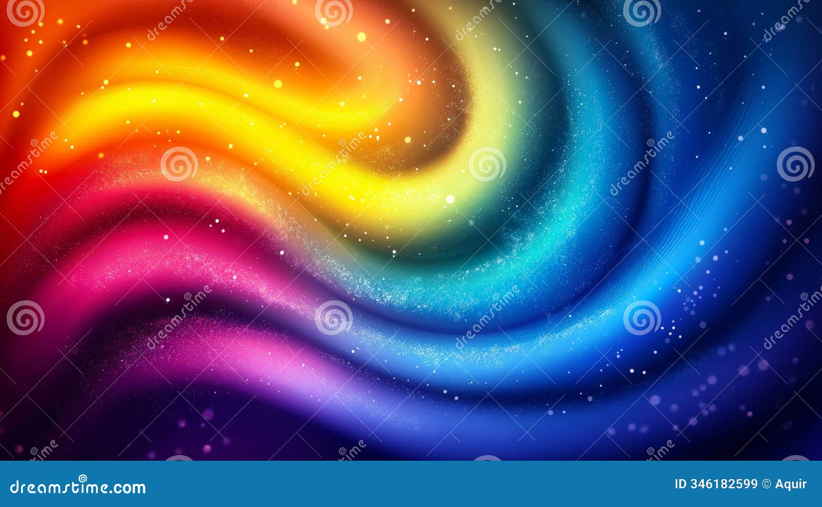 Rainbow Swirl Background. Rainbow Trippy Psychedelic Wallpaper Stock ...