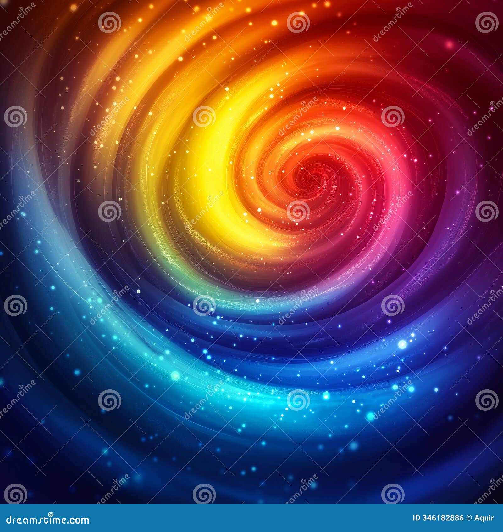 Rainbow Swirl Background. Rainbow Trippy Psychedelic Wallpaper Stock ...