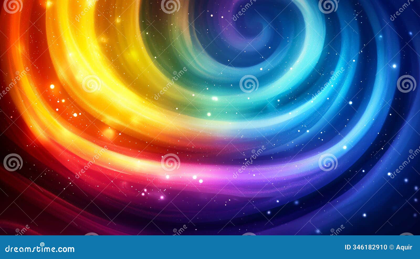 Rainbow Swirl Background. Rainbow Trippy Psychedelic Wallpaper Stock ...