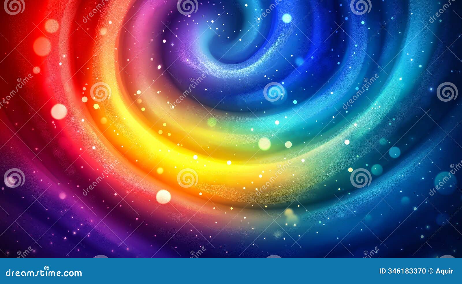 Rainbow Swirl Background. Rainbow Trippy Psychedelic Wallpaper Stock ...