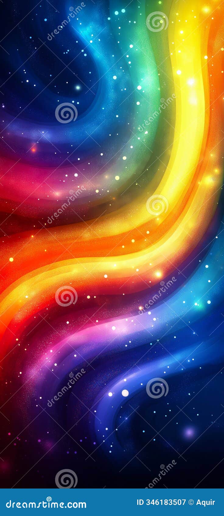 Rainbow Swirl Background. Rainbow Trippy Psychedelic Wallpaper Stock ...
