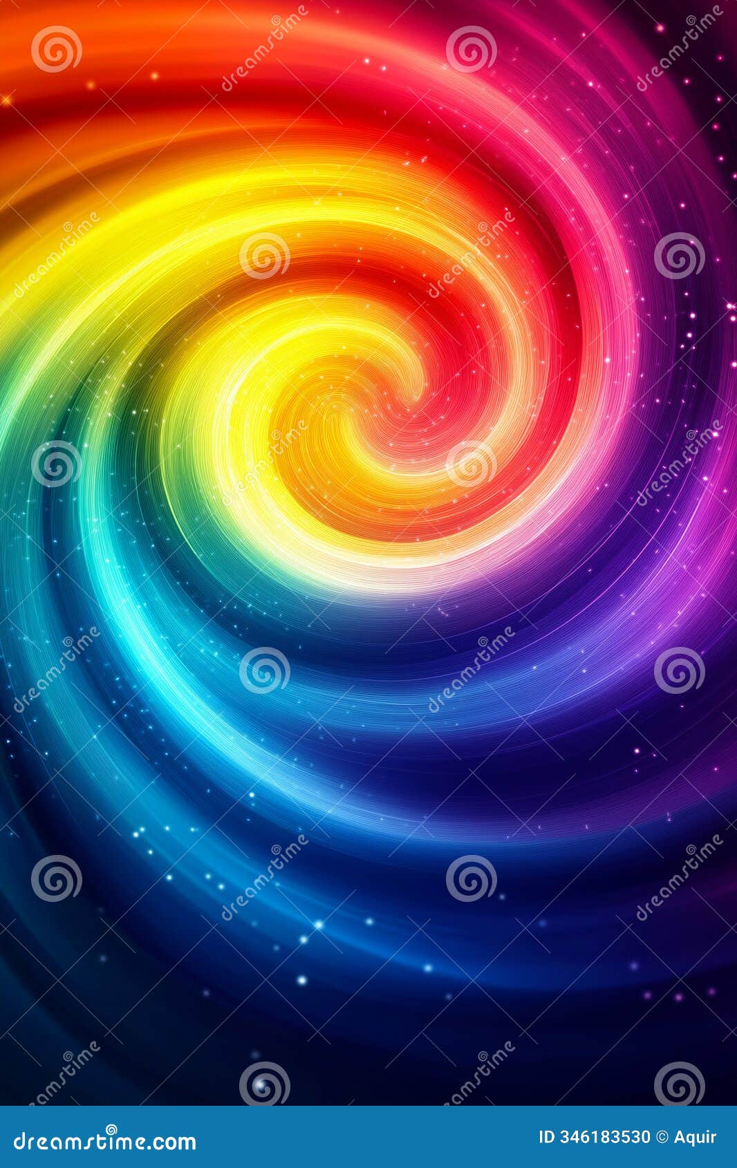 Rainbow Swirl Background. Rainbow Trippy Psychedelic Wallpaper Stock ...