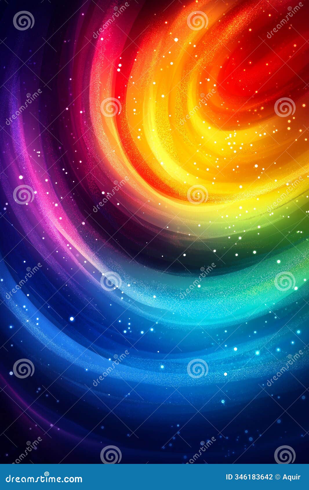 Rainbow Swirl Background. Rainbow Trippy Psychedelic Wallpaper Stock ...