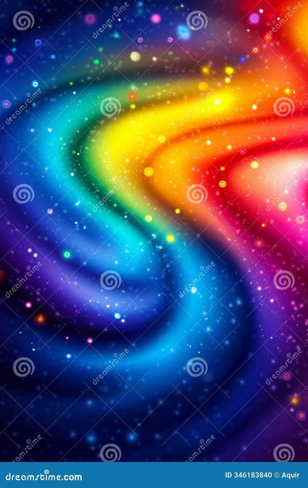 Rainbow Swirl Background. Rainbow Trippy Psychedelic Wallpaper Stock ...
