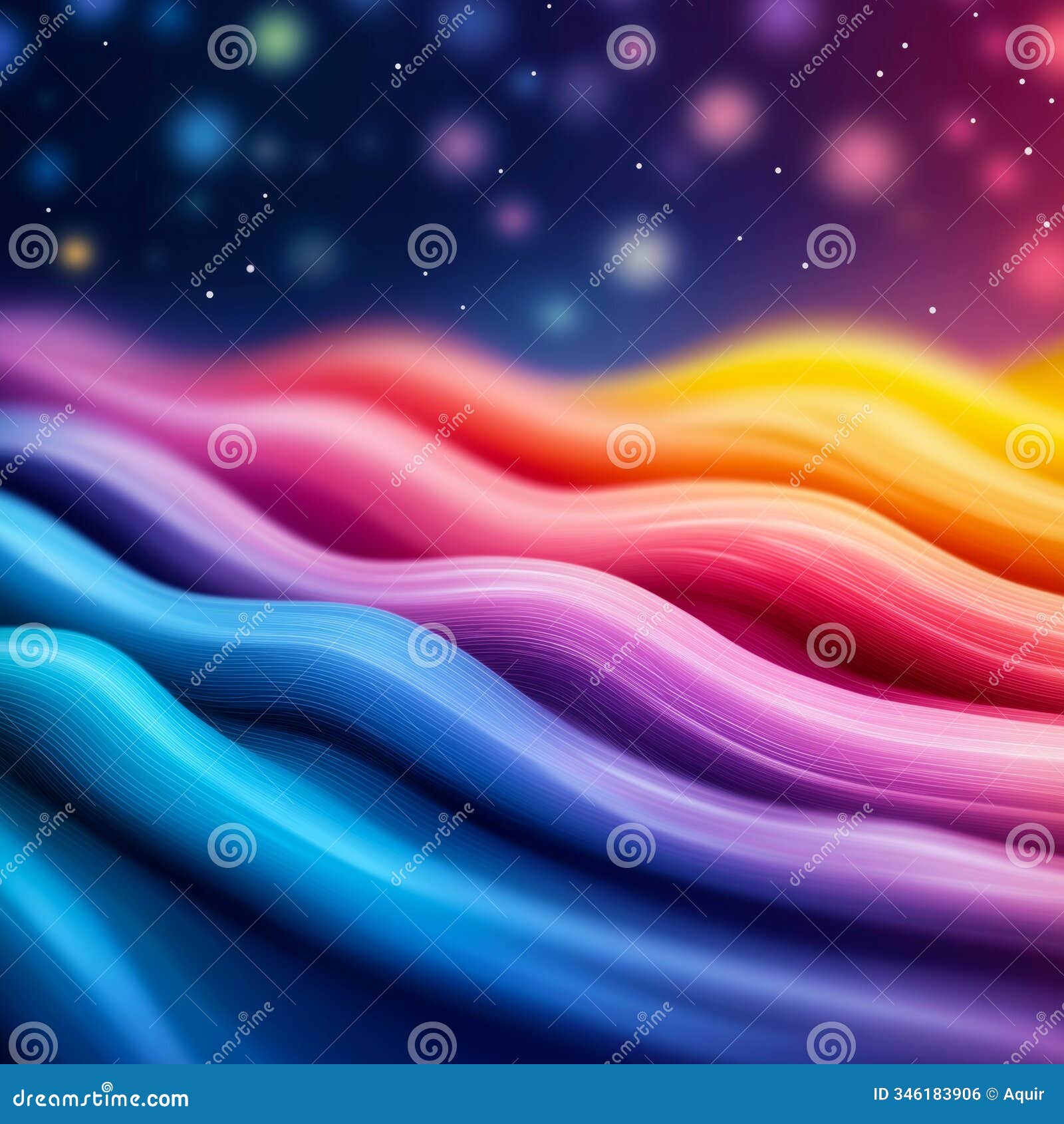 Rainbow Swirl Background. Rainbow Trippy Psychedelic Wallpaper Stock ...