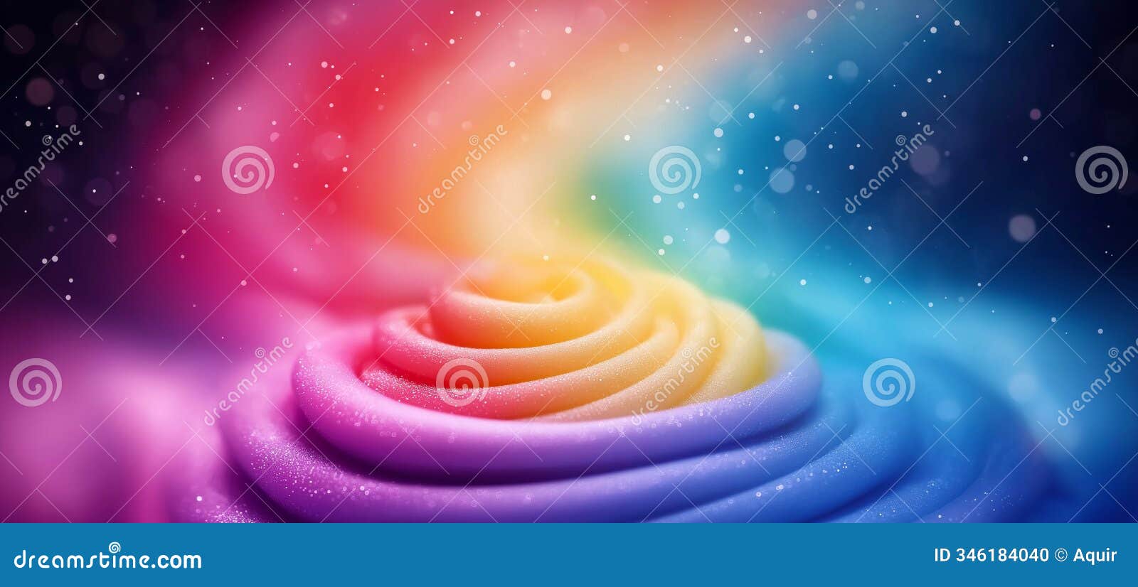 Rainbow Swirl Background. Rainbow Trippy Psychedelic Wallpaper Stock ...