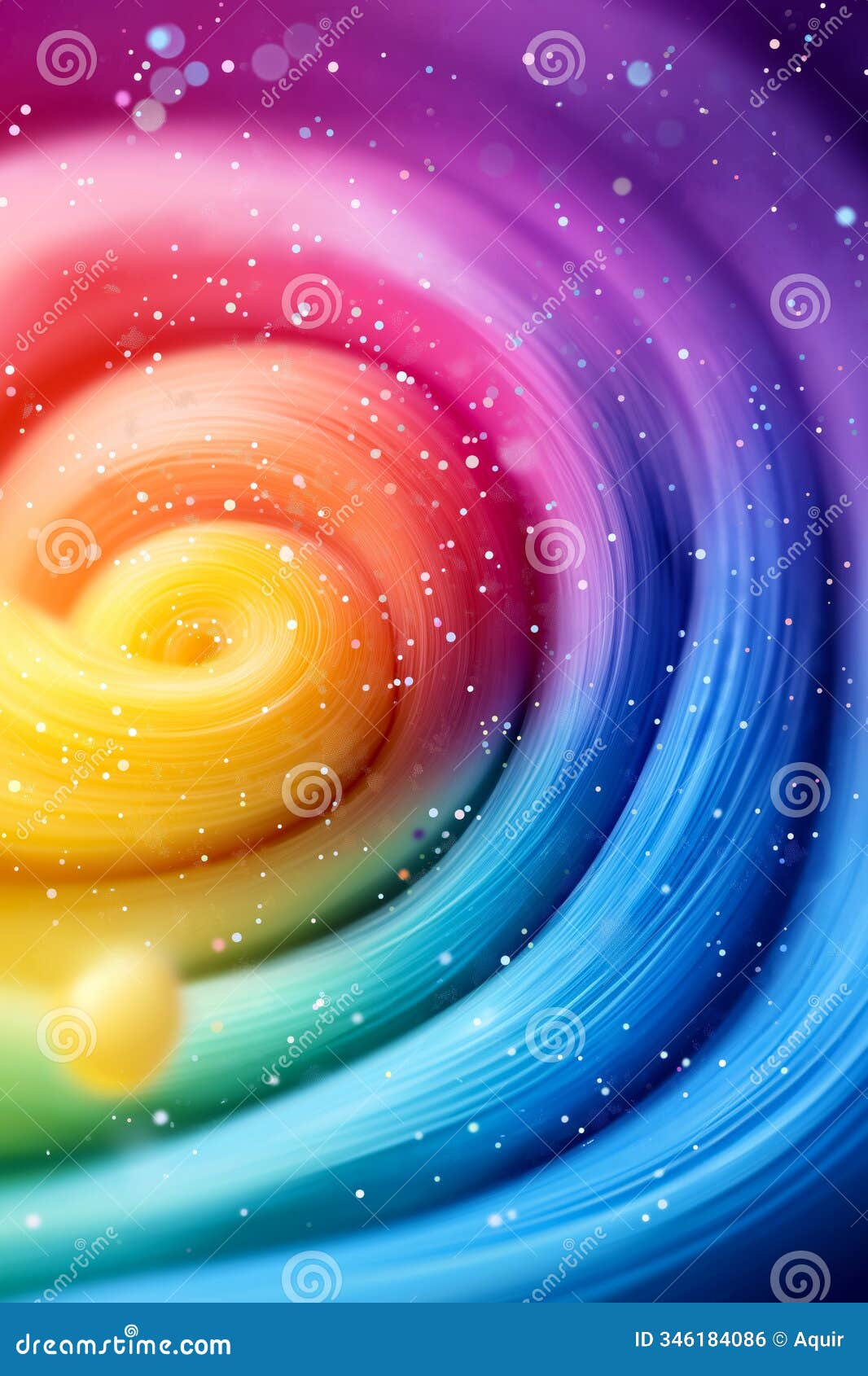Rainbow Swirl Background. Rainbow Trippy Psychedelic Wallpaper Stock ...