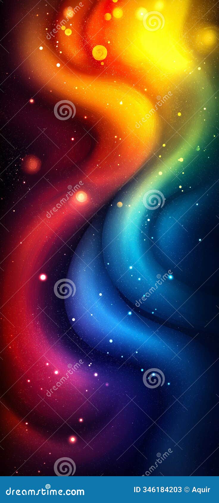 Rainbow Swirl Background. Rainbow Trippy Psychedelic Wallpaper Stock ...