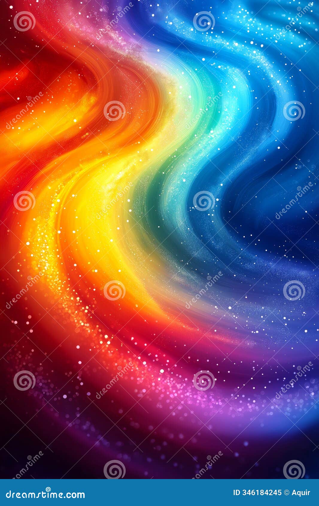 Rainbow Swirl Background. Rainbow Trippy Psychedelic Wallpaper Stock ...