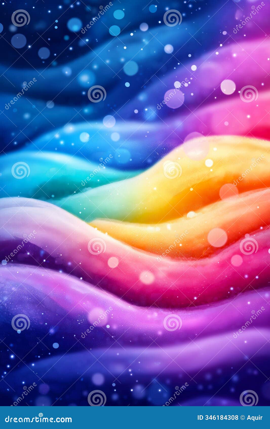 Rainbow Swirl Background. Rainbow Trippy Psychedelic Wallpaper Stock ...