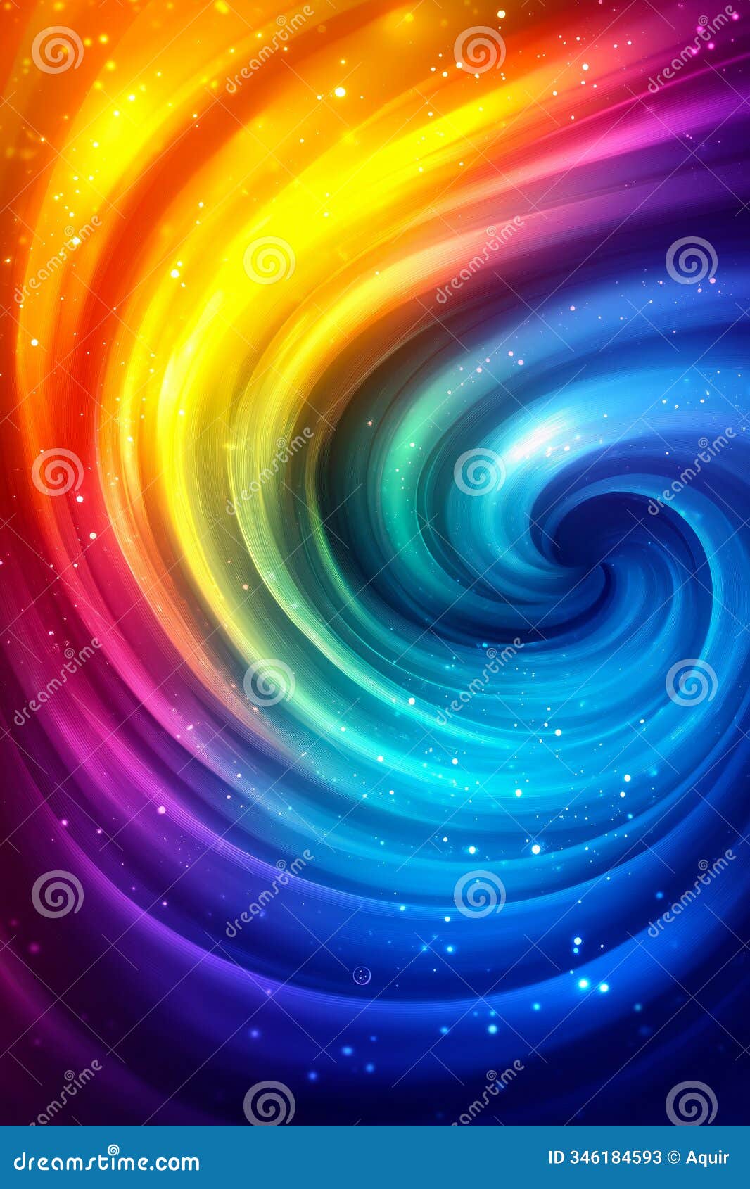 Rainbow Swirl Background. Rainbow Trippy Psychedelic Wallpaper Stock ...