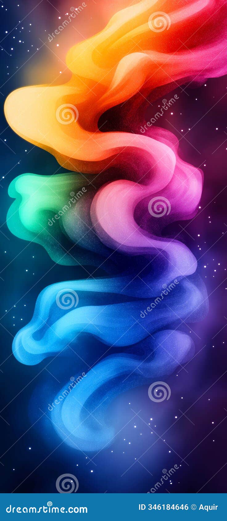 Rainbow Swirl Background. Rainbow Trippy Psychedelic Wallpaper Stock ...