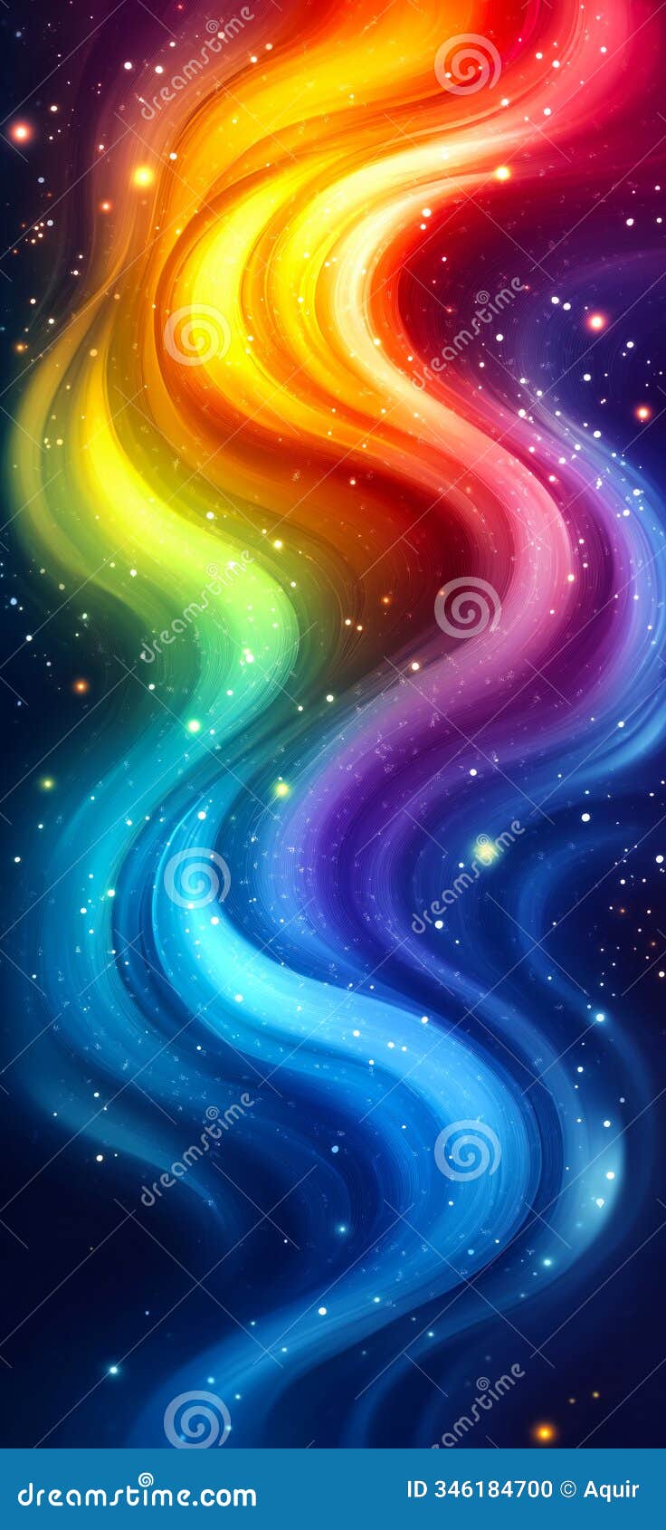 Rainbow Swirl Background. Rainbow Trippy Psychedelic Wallpaper Stock ...