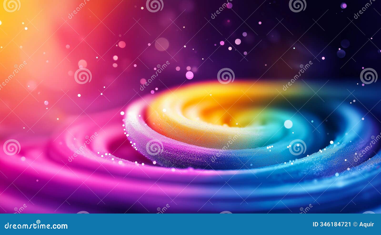 Rainbow Swirl Background. Rainbow Trippy Psychedelic Wallpaper Stock ...
