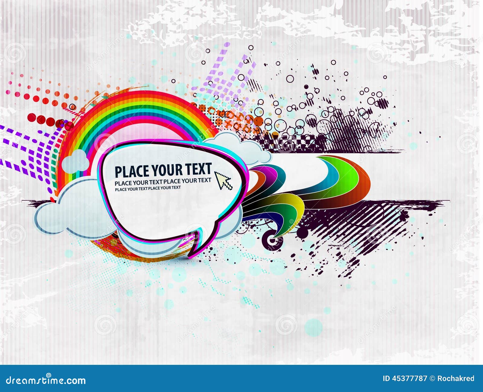 Rainbow Swirl Fantasy Vector Design Stock Vector - Illustration of ...