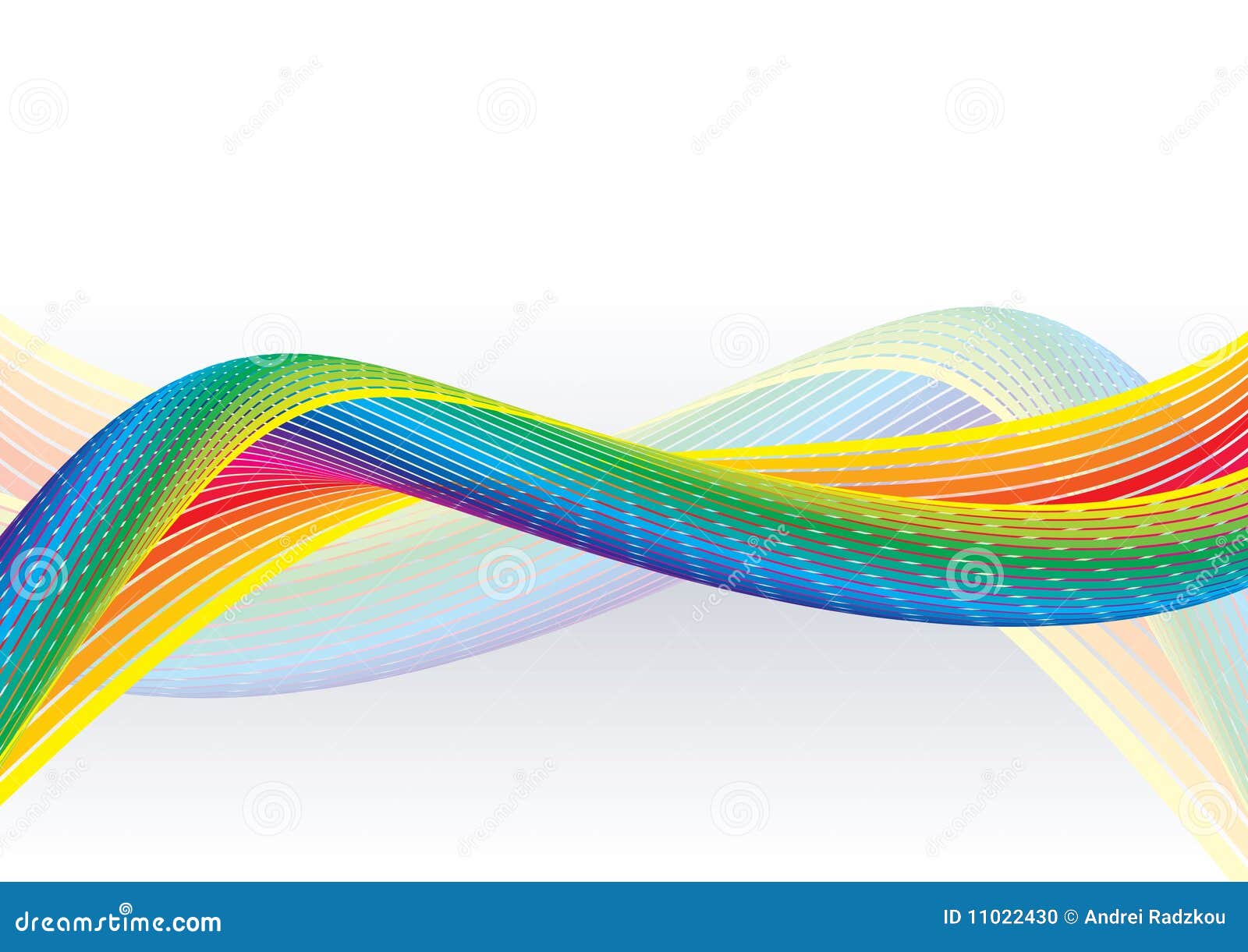Rainbow tape stock vector. Illustration of spectrum, motion - 11022430