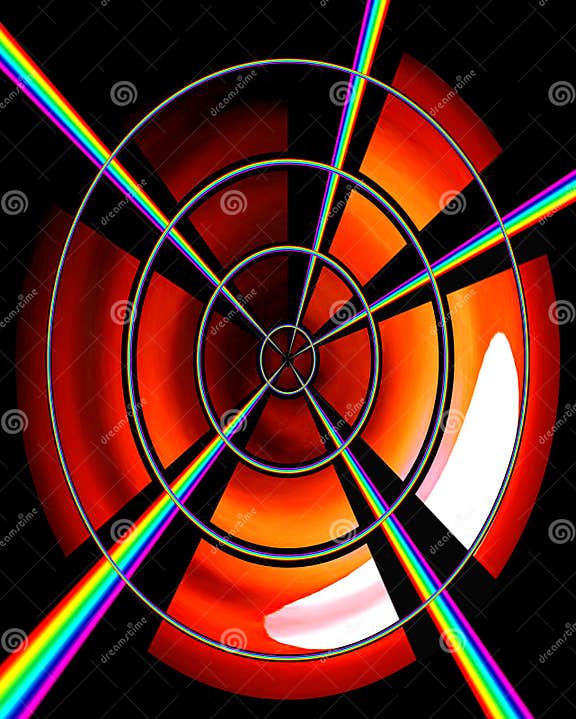 Rainbow Target stock illustration. Illustration of color - 284531