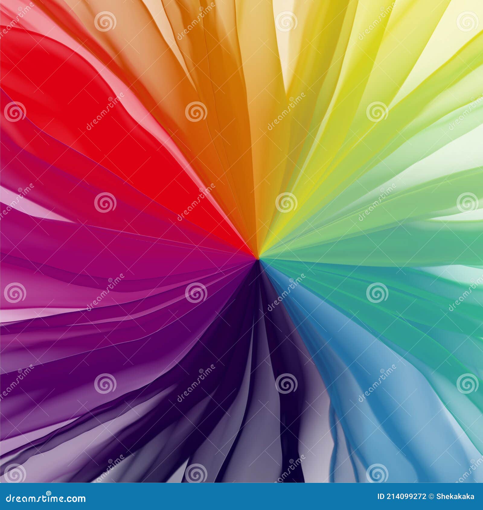 Rainbow Textile Translucent Fabric Chiffon Center Cover Background ...
