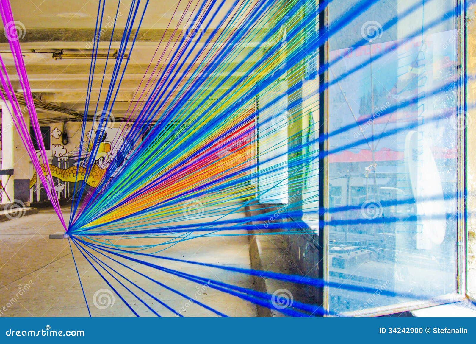 Rainbow threads stock photo. Image of yellow, dust, purple - 34242900