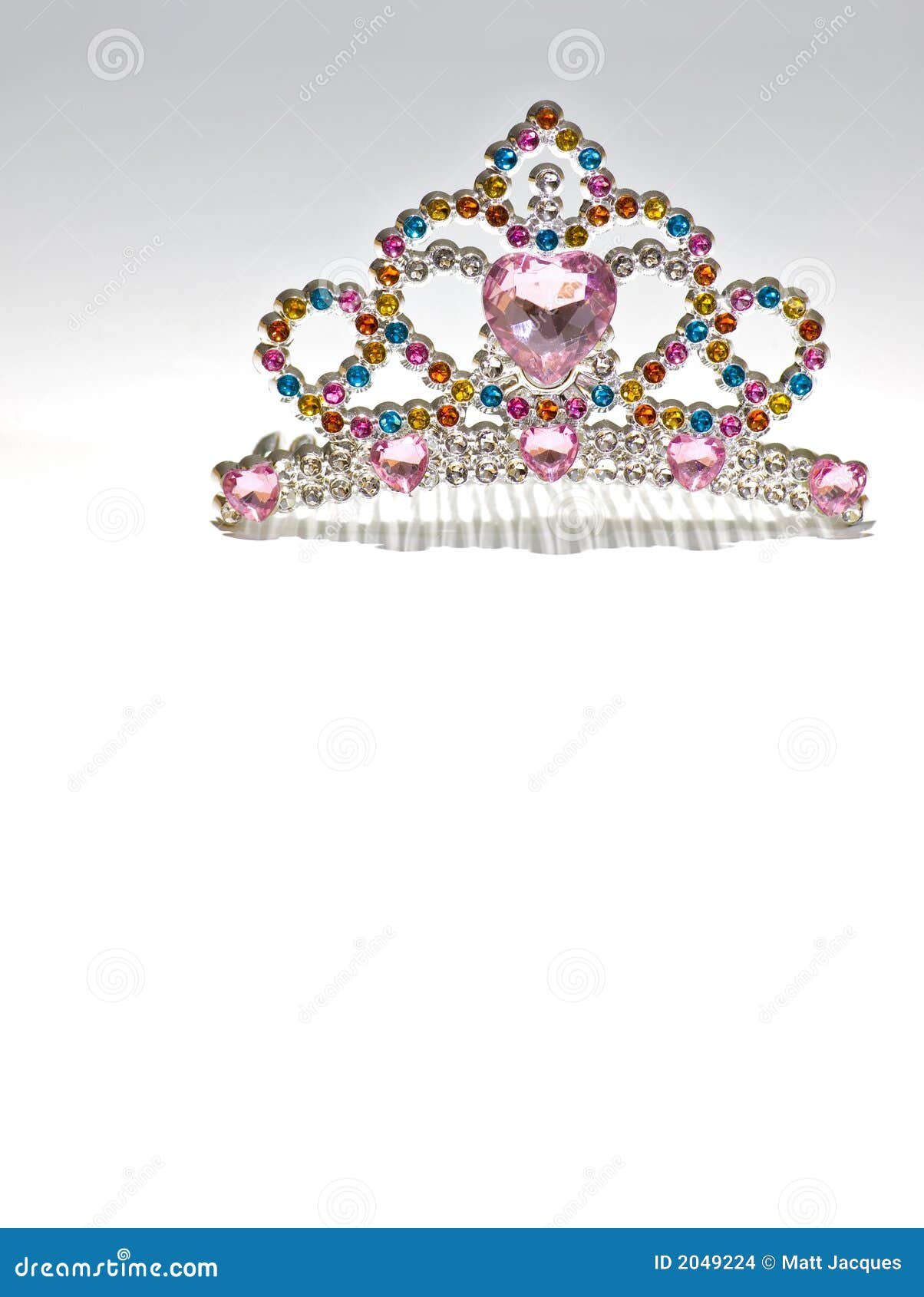 Rainbow Tiara Isolated stock photo. Image of pink, diamond - 2049224