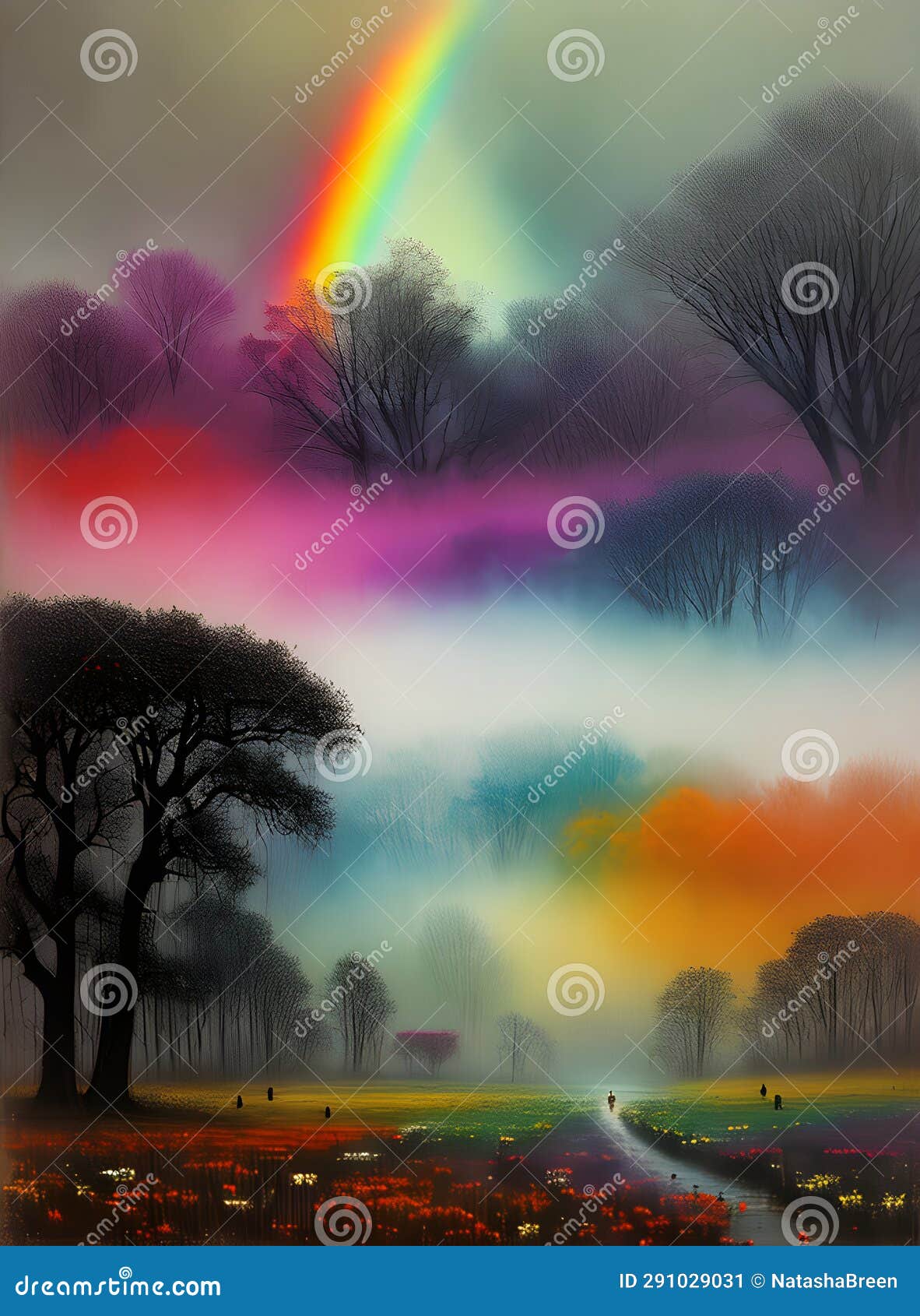 Rainbow Tones POV: Day of the Dead. Stock Illustration - Illustration ...