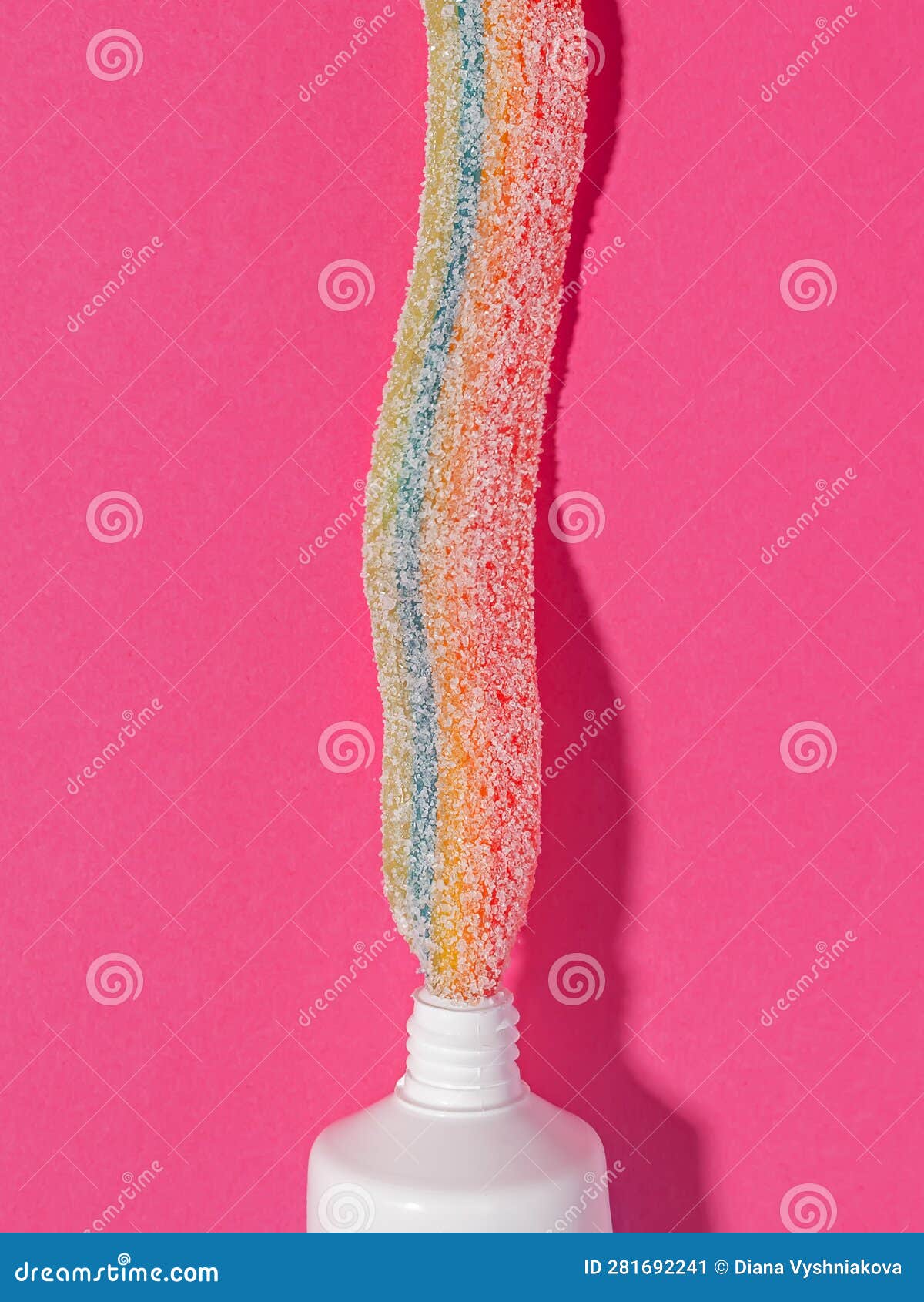 Rainbow Tooth Paste. Creative Concept Stock Image - Image of rainbow ...