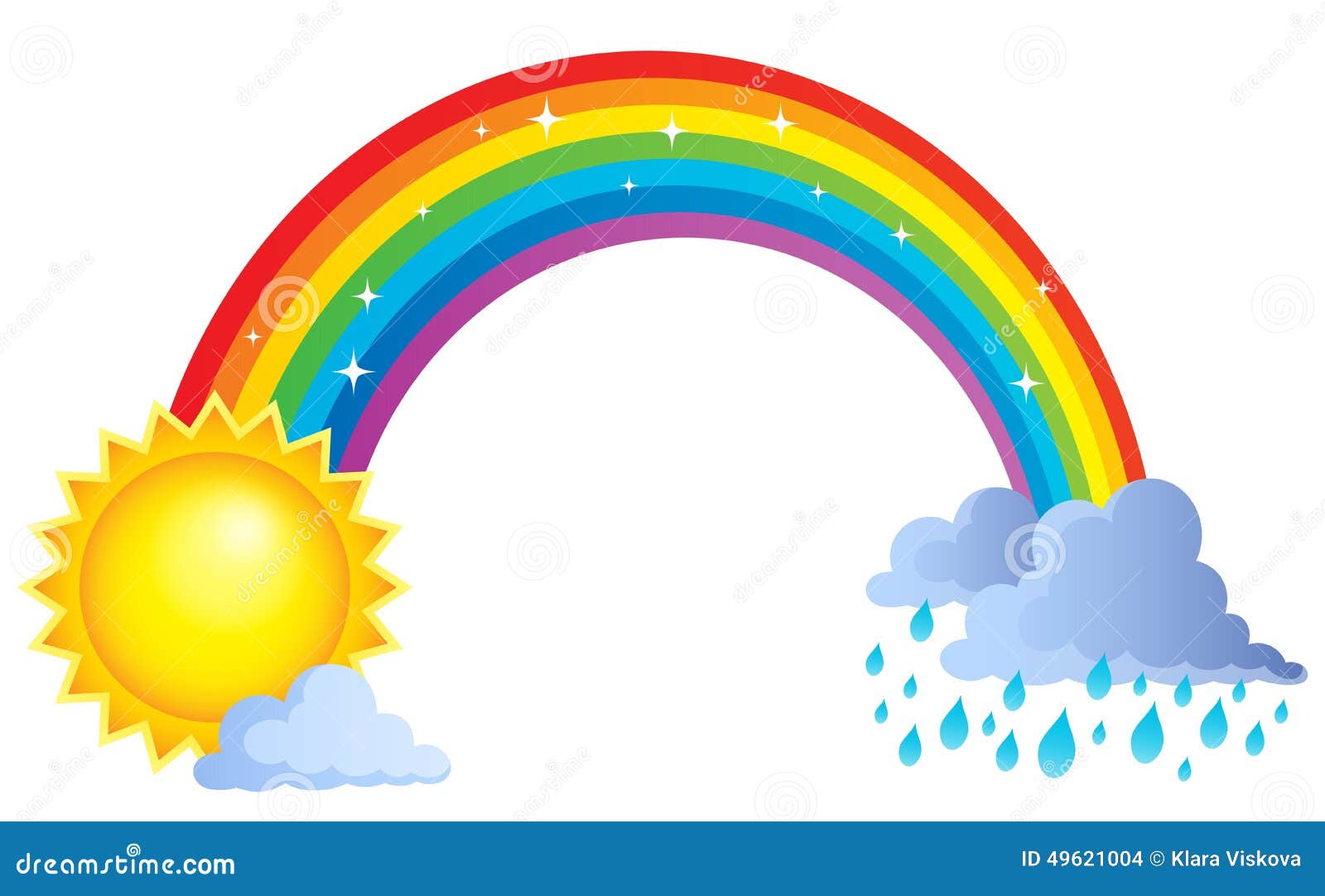 Rainbow topic image 1 stock vector. Illustration of sunshine - 49621004