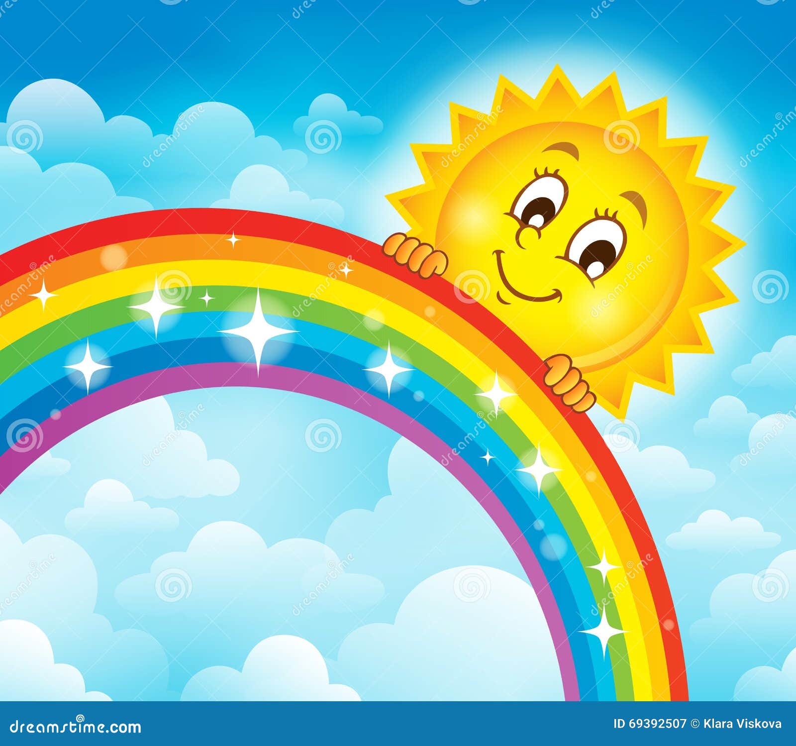 Rainbow topic image 8 stock vector. Illustration of abstract - 69392507