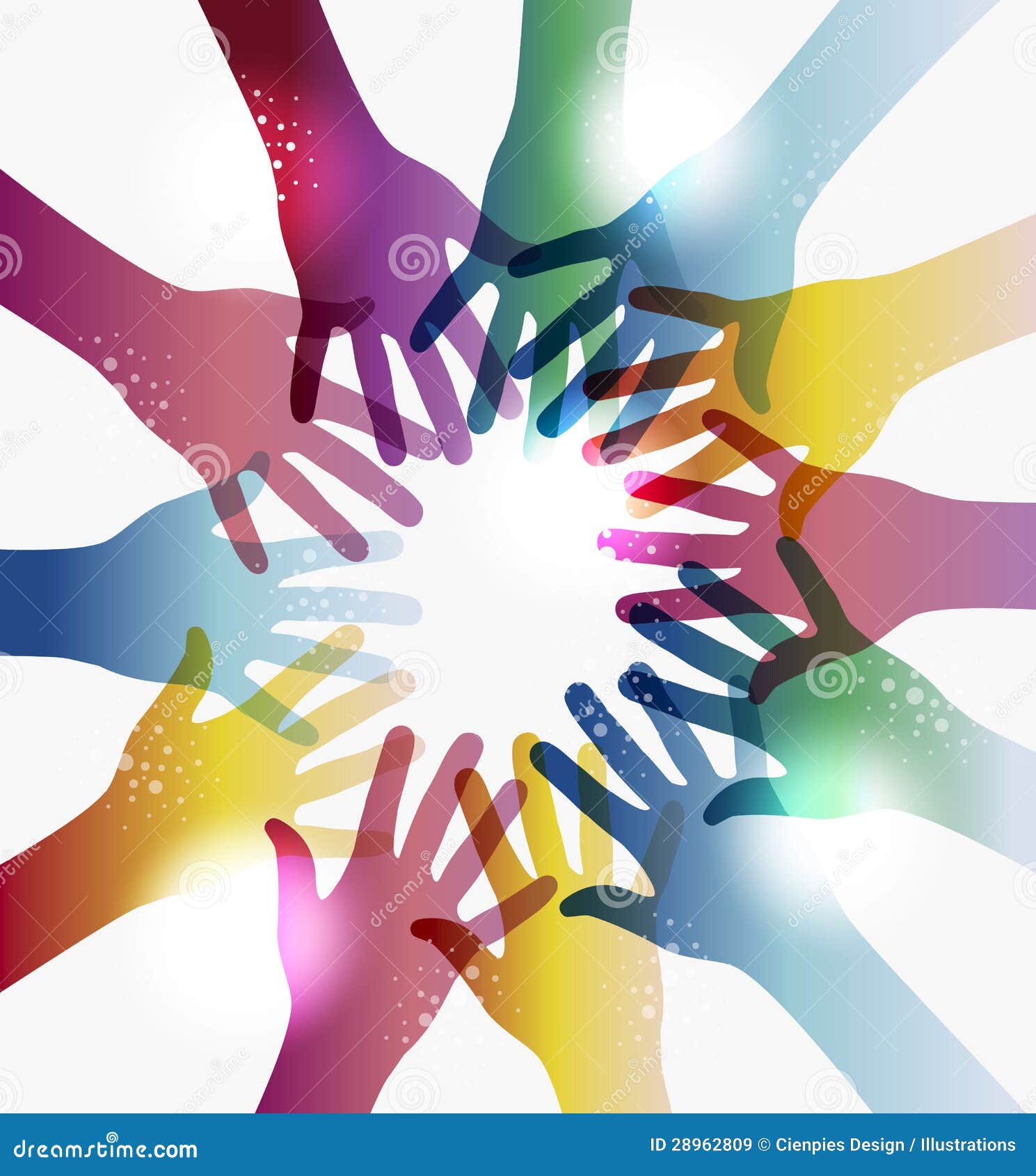Rainbow Transparency Hands Circle Royalty Free Stock Images - Image ...