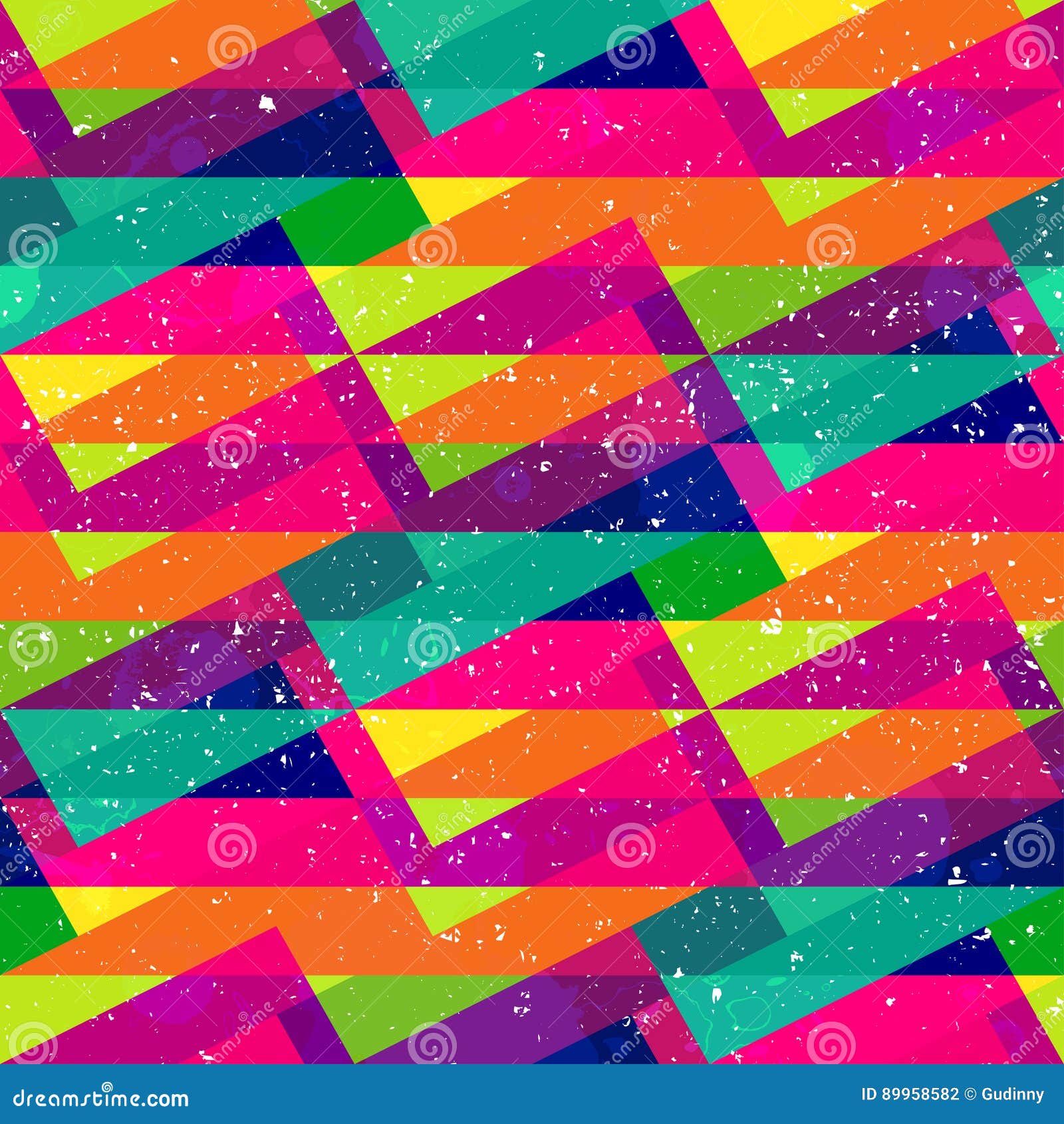 Rainbow Triangle Colored Seamless Pattern Stock Vector - Illustration ...