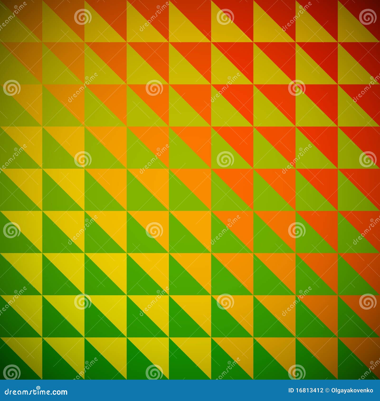 Rainbow Triangle Colored Seamless Pattern Vector Illustration ...
