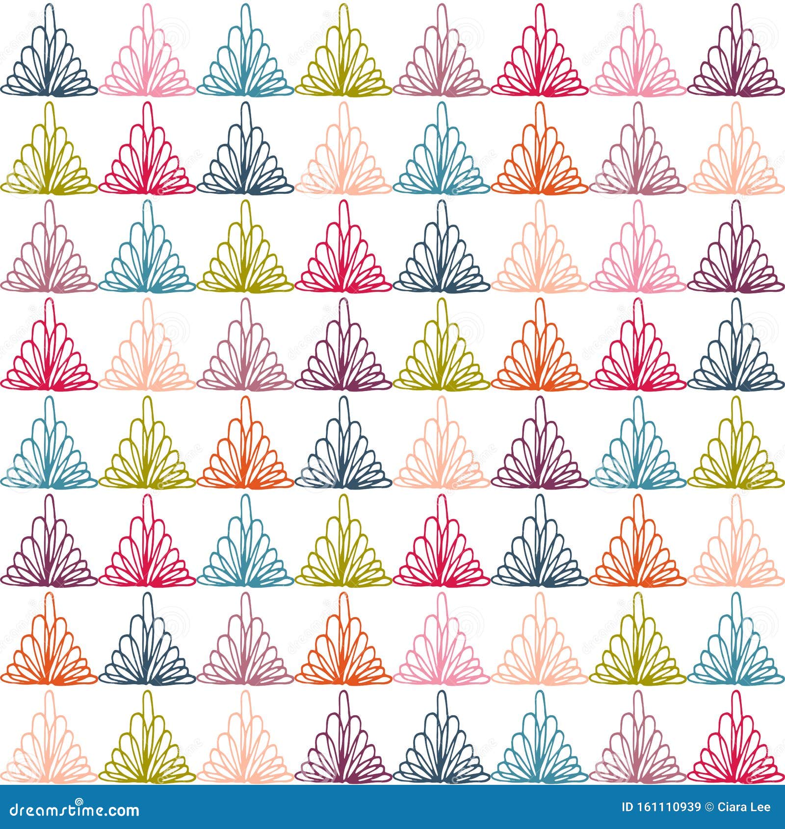 RAINBOW TRIANGLE ROWS stock vector. Illustration of background - 161110939
