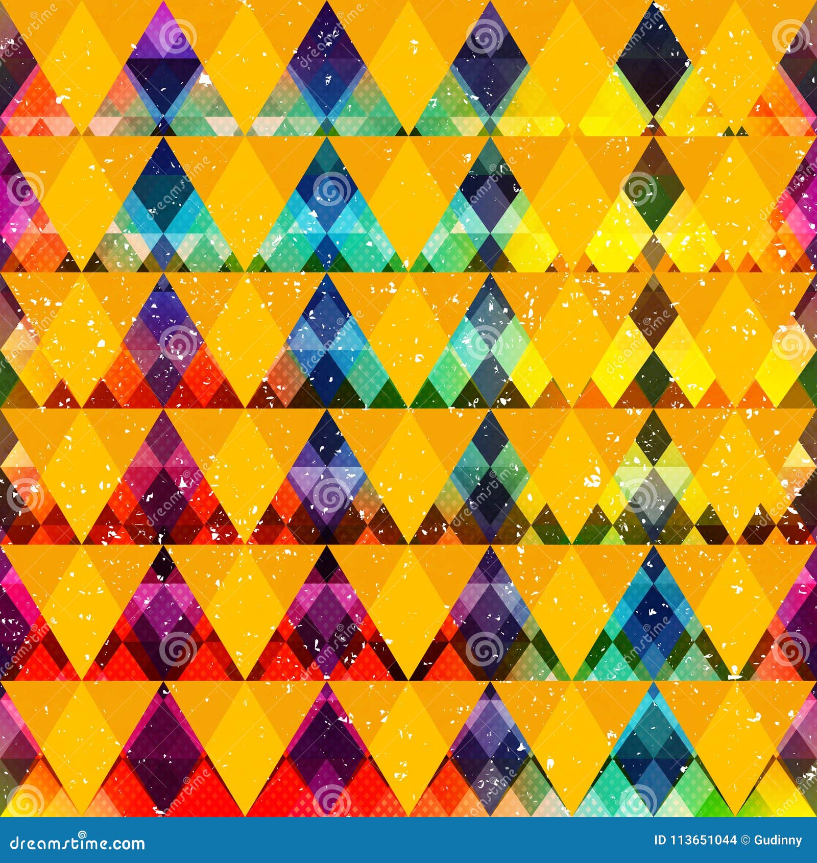 Rainbow Triangle Seamless Pattern Stock Vector - Illustration of decor ...