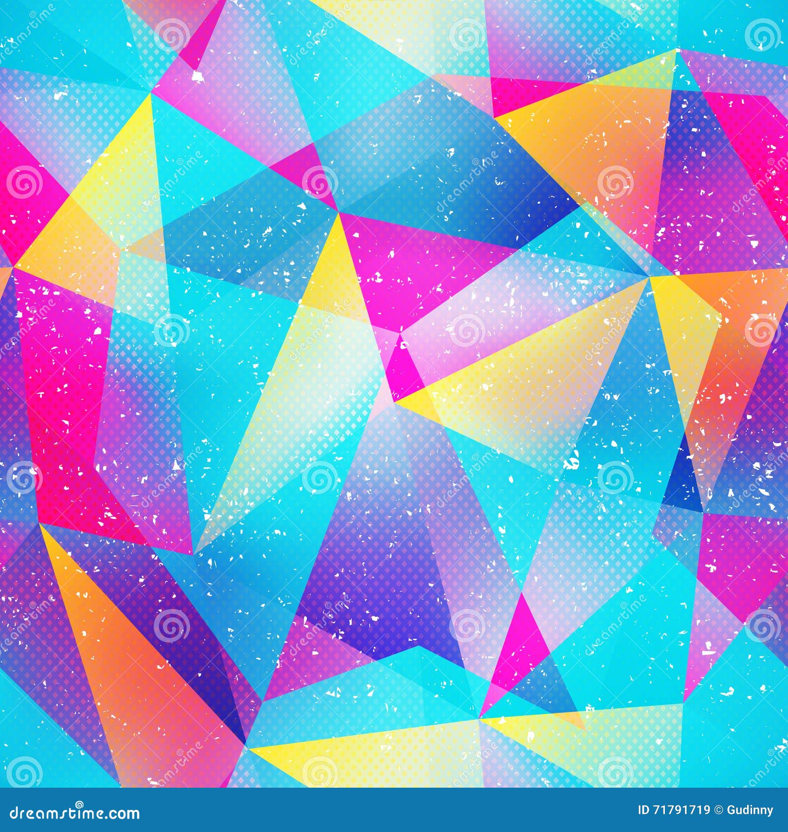 Rainbow Triangle Border Background Vector Illustration | CartoonDealer ...