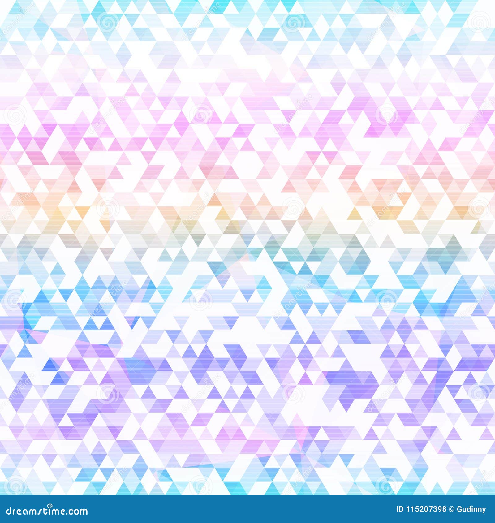 Rainbow Triangle Border Background Vector Illustration | CartoonDealer ...