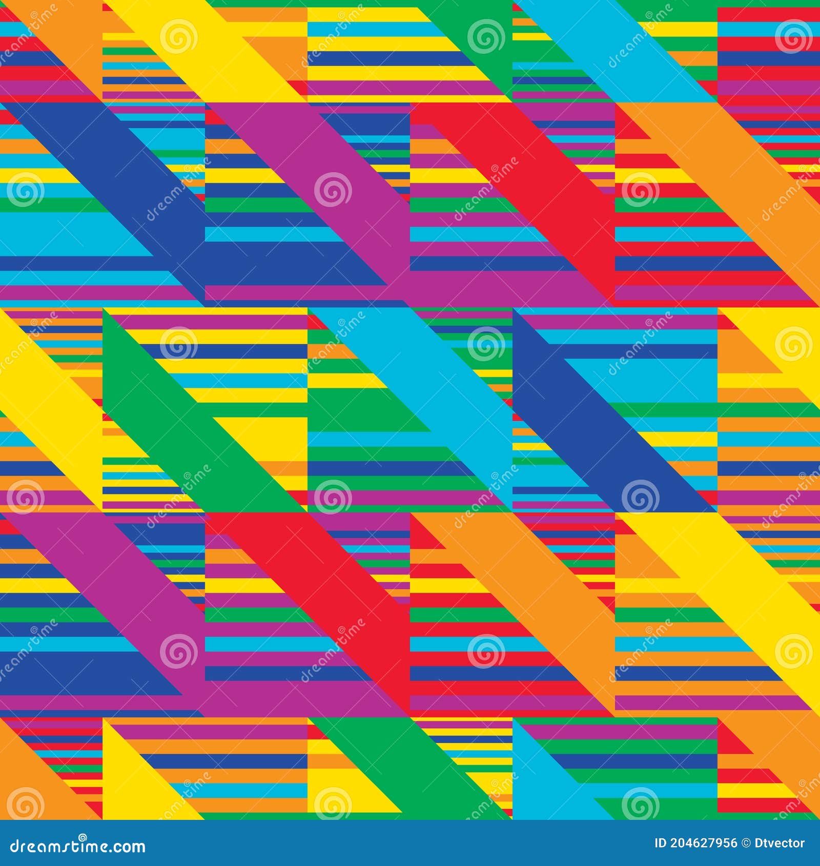 Rainbow Triangle Border Background Vector Illustration | CartoonDealer ...