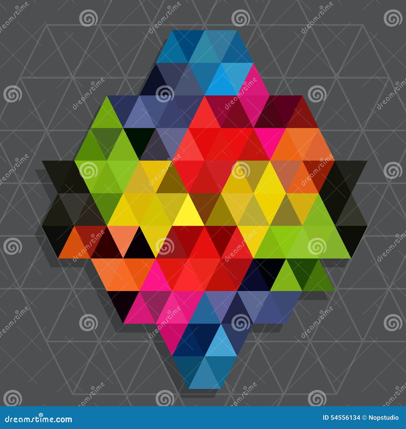 Rainbow Triangles Frame Border Stock Image | CartoonDealer.com #142608643