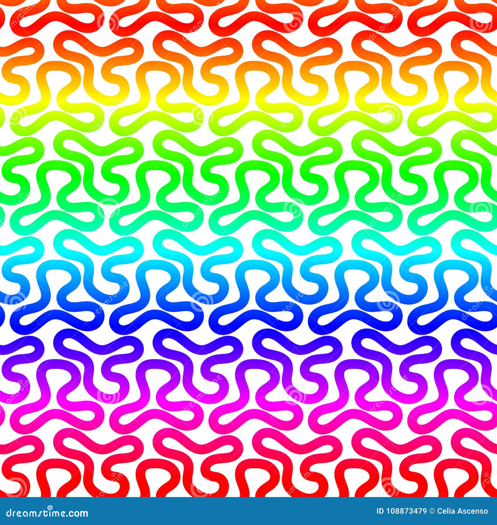 Rainbow Triangular Shapes Seamless Background Stock Illustration ...