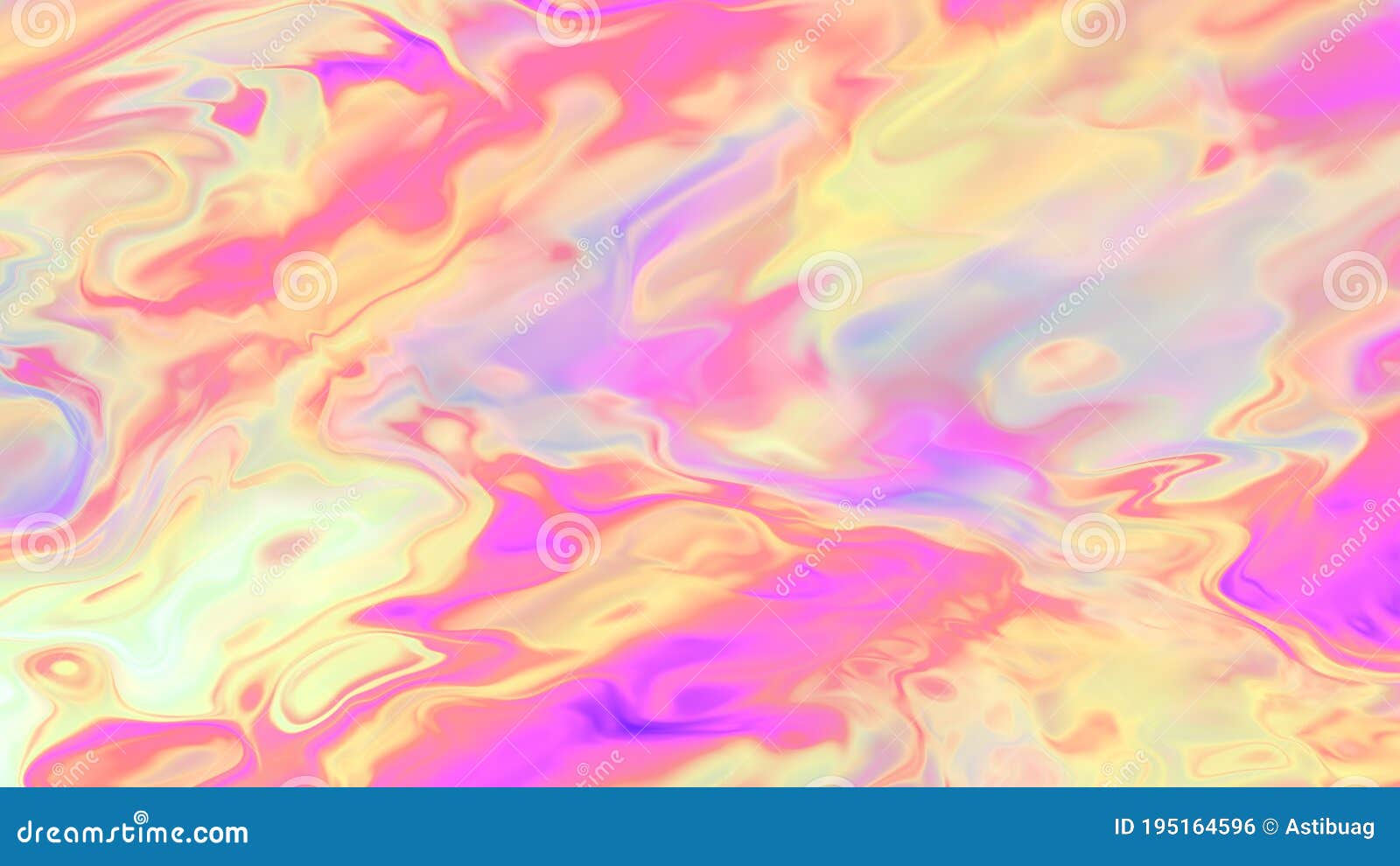 Rainbow Trippy Background. Iridescent Fluid Texture. Liquid Holographic ...