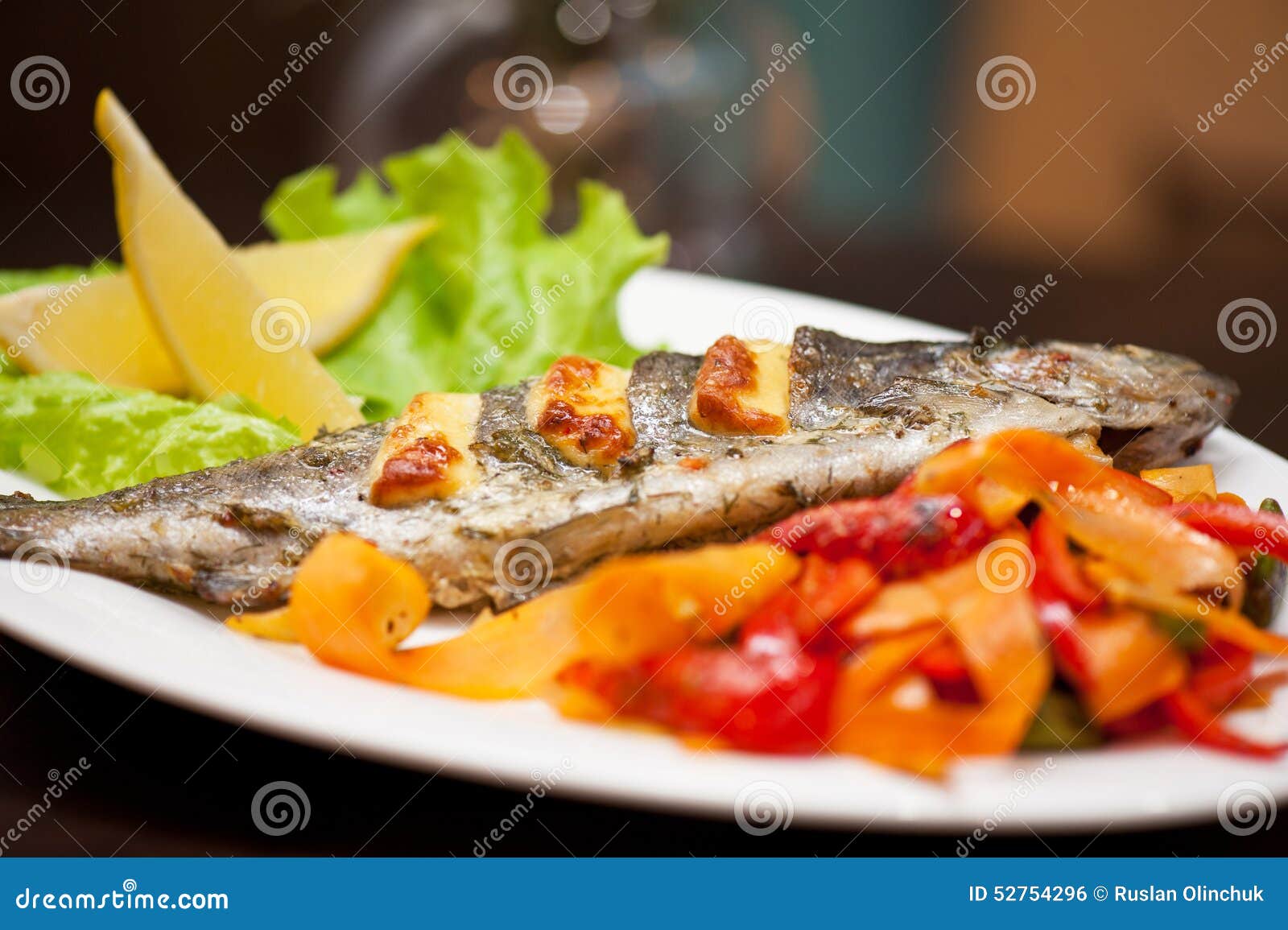 Rainbow trout fish stock photo. Image of dish, meat, food - 52754296