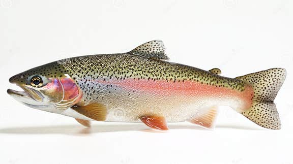 Rainbow Trout Recognized for Its Vibrant Colors and Distinct Patterns ...