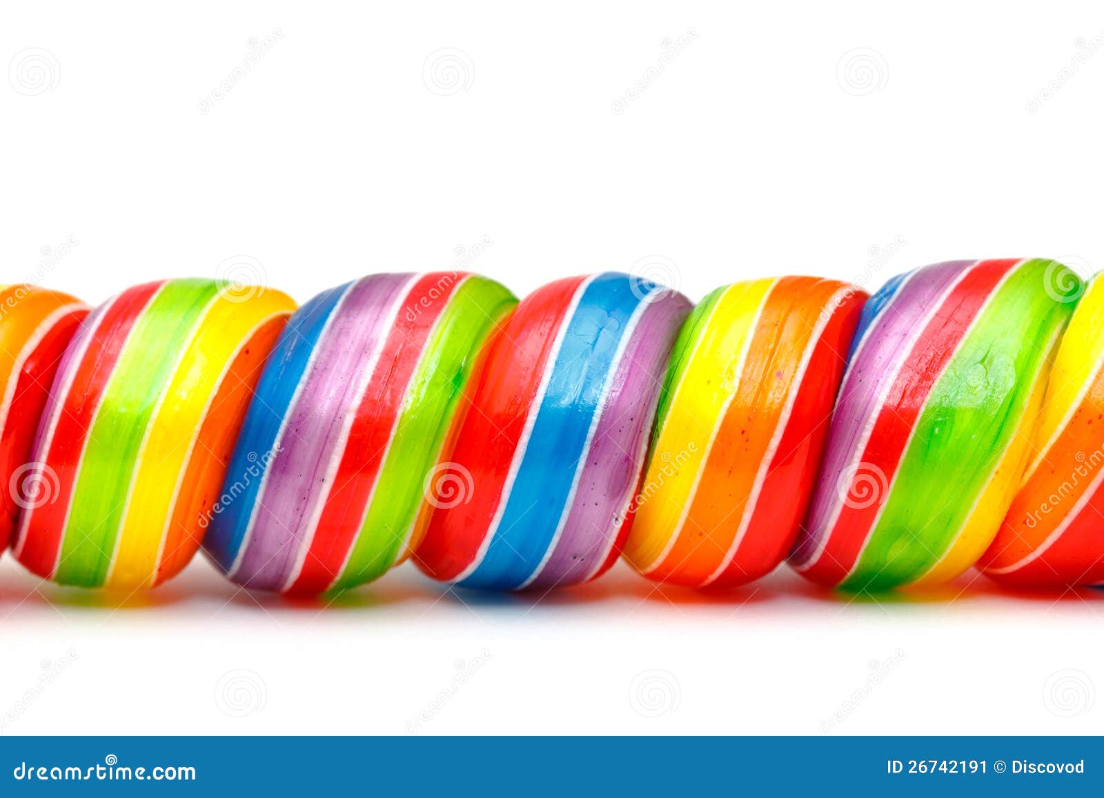 Rainbow Twirl Lollipop Candies Stock Image - Image of confection, tasty ...