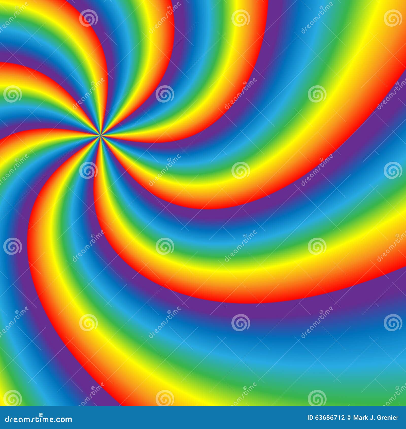 Rainbow Twister stock vector. Illustration of shape, abstract - 63686712