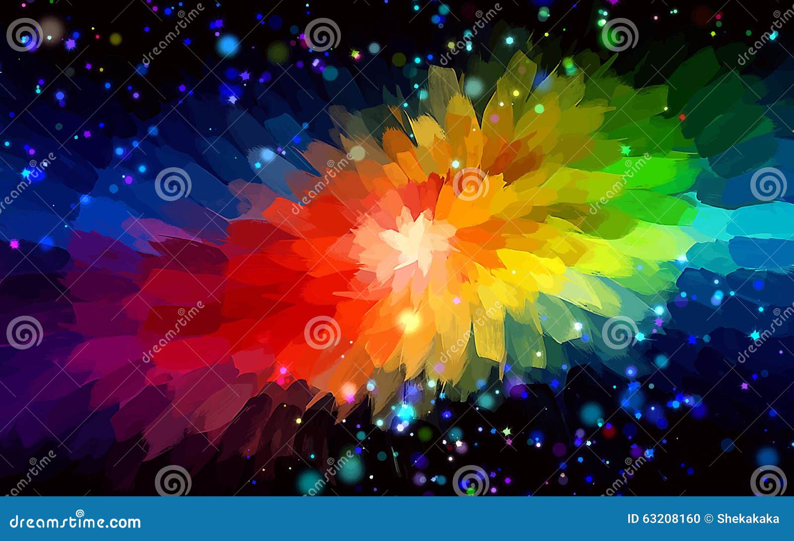Rainbow Universal. Vector Version Stock Illustration - Illustration of ...