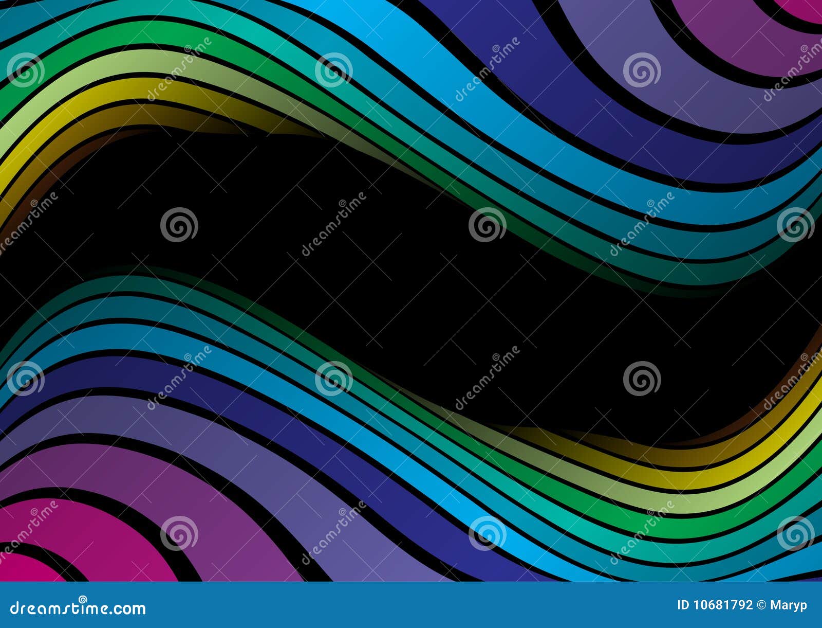 Rainbow vector path stock vector. Illustration of creative - 10681792